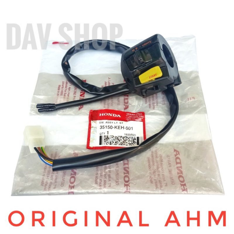 Jual SWITCH ASSY START/HOLDER/SAKLAR KANAN STATER HONDA MEGAPRO ADVANCE ...