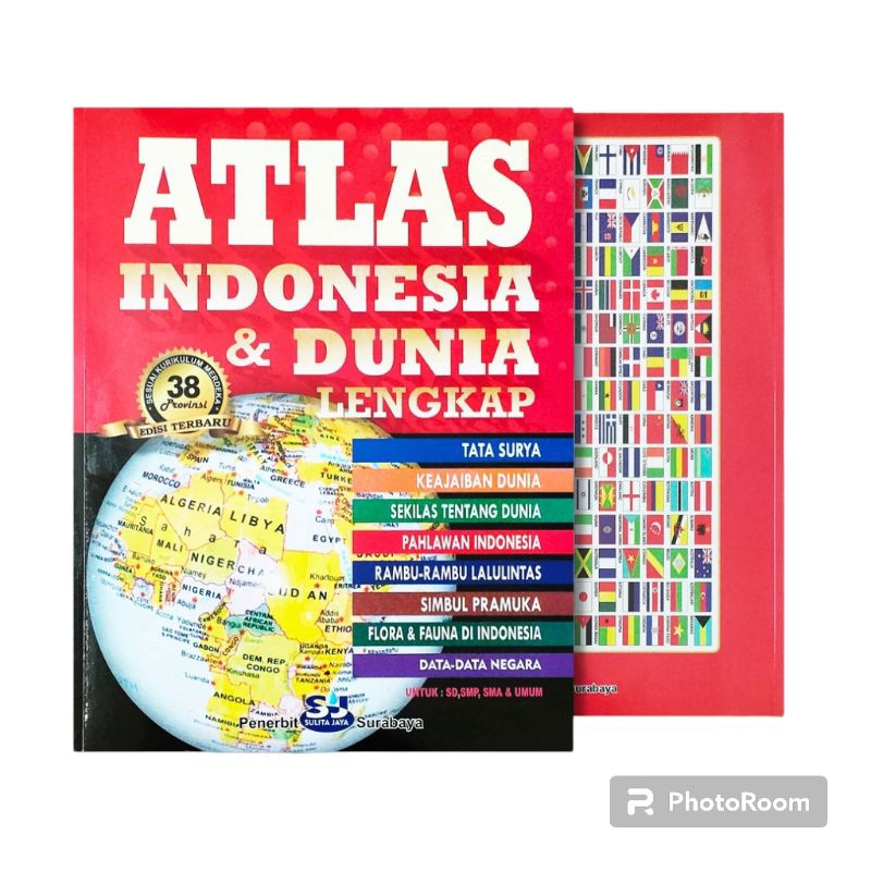 Jual Buku Atlas Sedang Terbaru 38 Provinsi Atlas Indonesia Dan Dunia ...