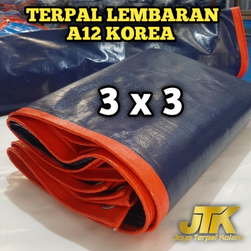 Jual TERPAL PLASTIK A12 KOREA UKURAN 3X3 meter Super Tebal | Shopee ...