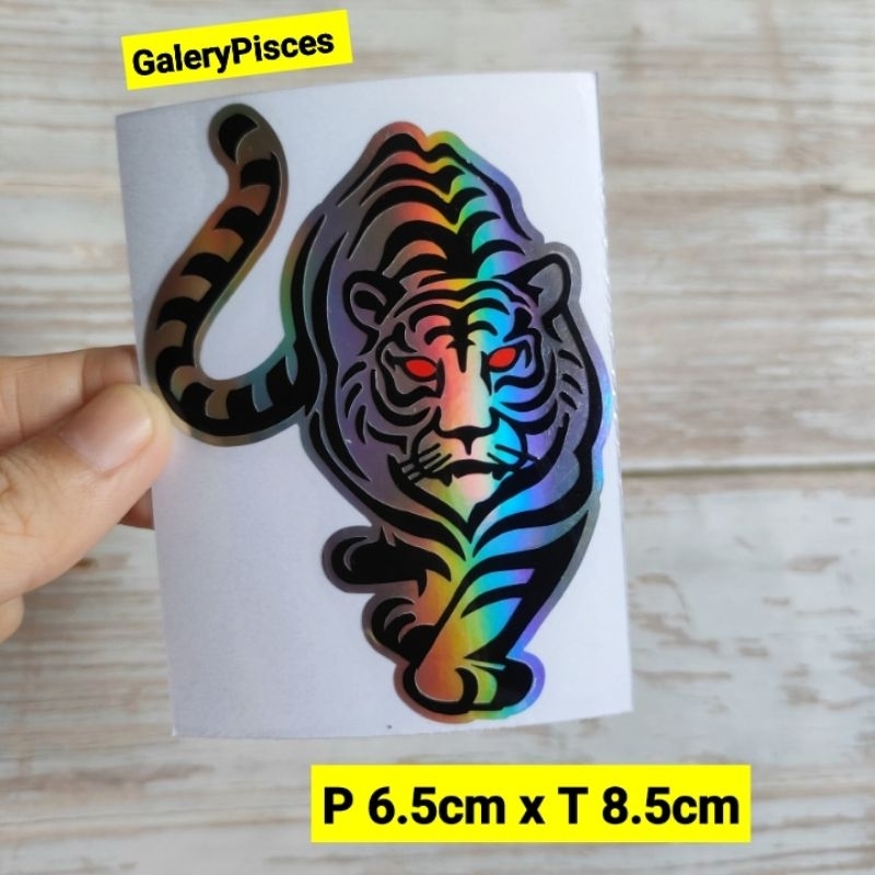 Jual stiker macan harimau stiker motor hologram keren | Shopee Indonesia