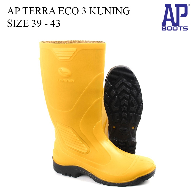 Jual AP Boots TERRA ECO 3 YELLOW / Boot Kuning Panjang | Shopee Indonesia