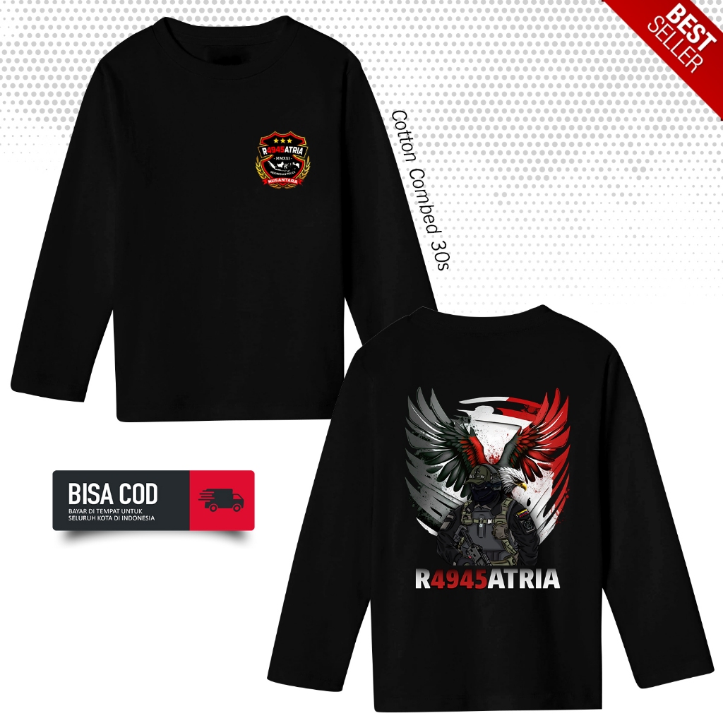 Jual Baju Kaos R4945ATRIA NUSANTARA Lengan Panjang - Kaos Raga Satria ...