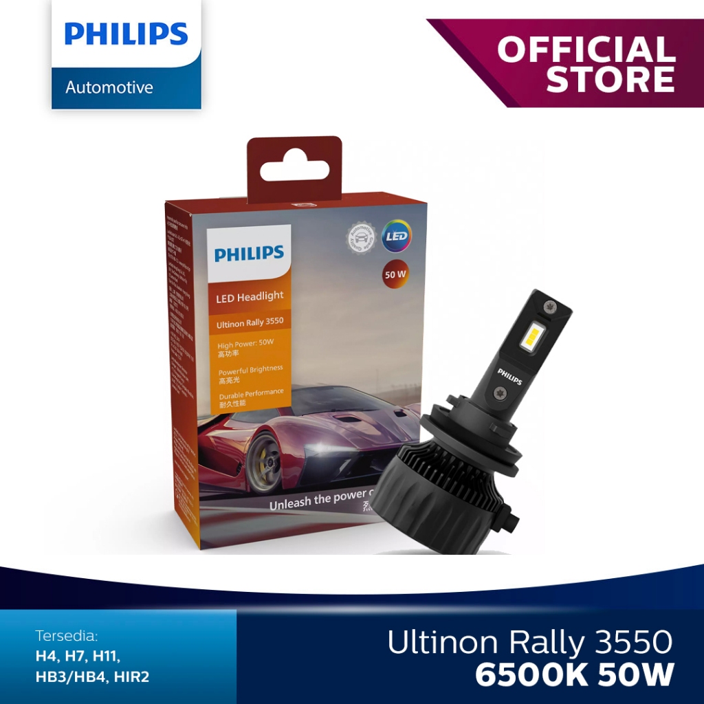 Jual Philips Led Ultinon Rally 3550 H11 50watt 6500K - 11362 | Shopee ...