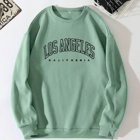 Jual Hodisoya - Basic Sweater Los Angeles California [Sablon DTF] M-XXL ...