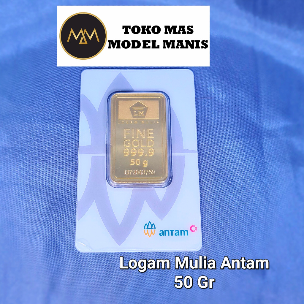 Jual Logam Mulia Antam Press Logam Mulia 50gr (Gram) | Shopee Indonesia