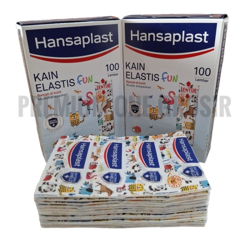 Jual 1 Box Plester Luka HANSAPLAST FUN Motif Isi 100 Lembar / Perban ...