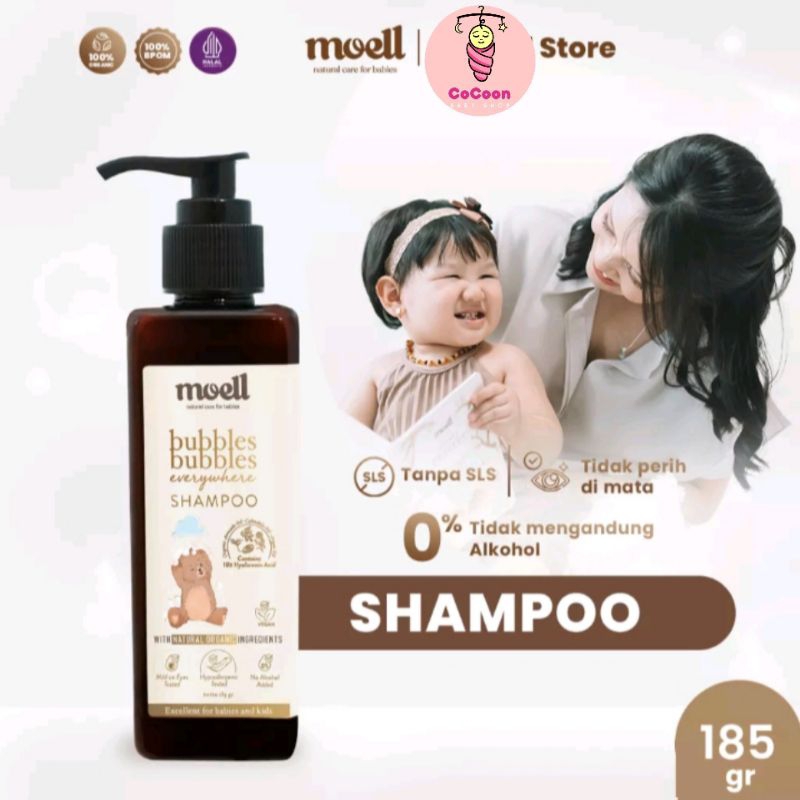 Jual Sampo Bayi Moel Moell Shampoo Bubbles Bubbles Everywhere 185 gr ...