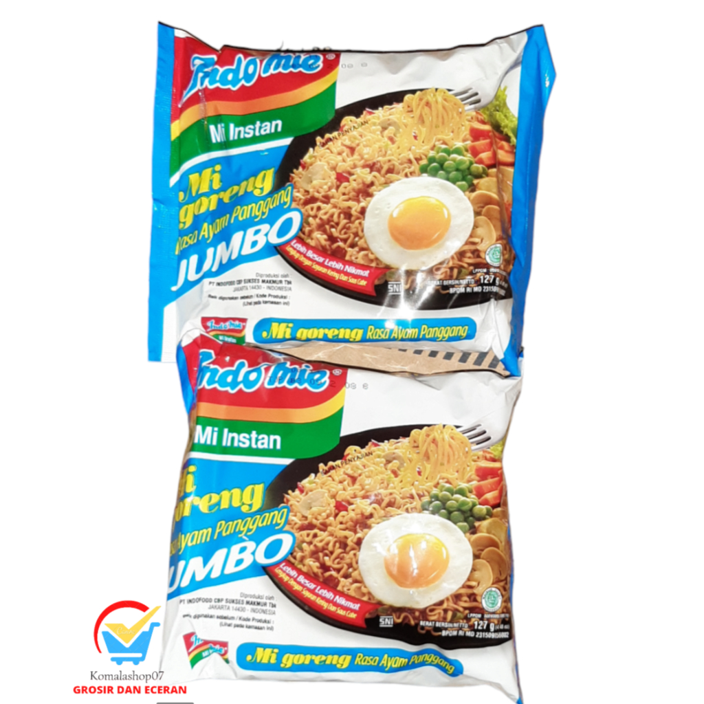 Jual INDOMIE MIE INSTAN GORENG JUMBO RASA AYAM PANGGANG 129 | Shopee ...