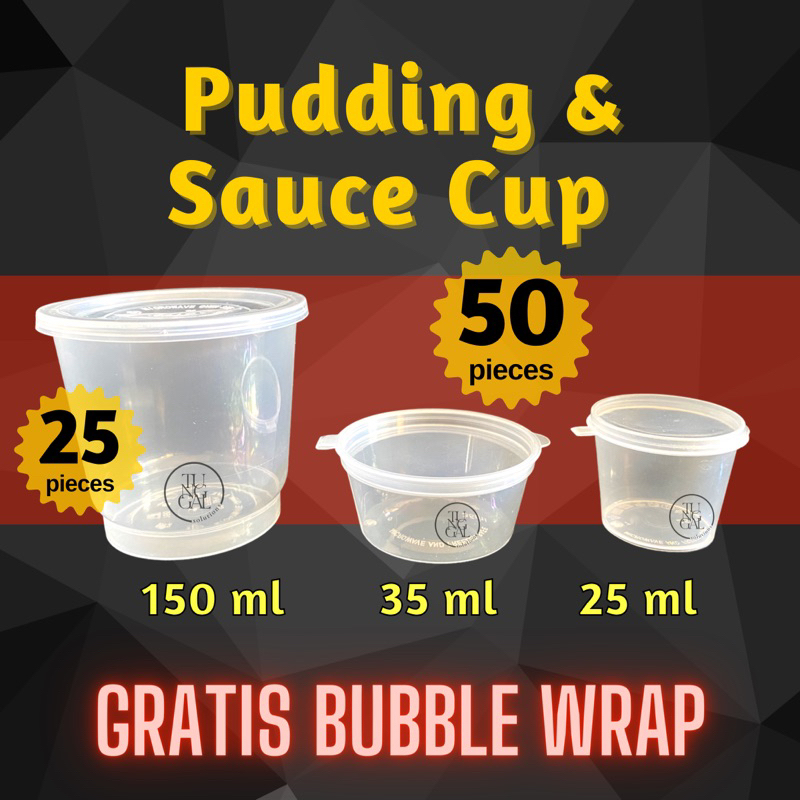 Jual Sauce Cup 35 ml dan 25 ml Merk KLIR - tempat saus, plastik saus ...