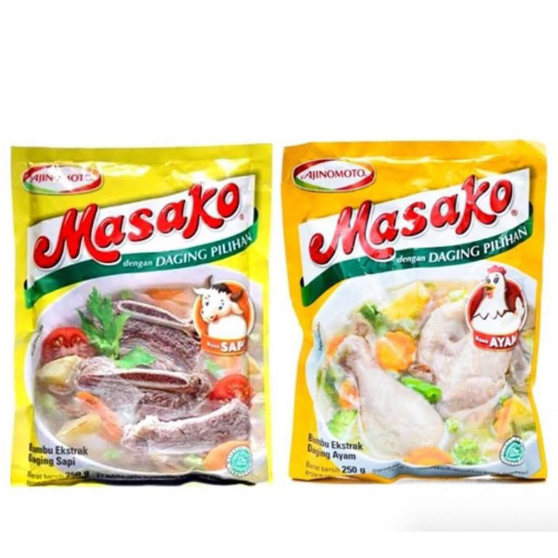 Jual Kaldu Bubuk MASAKO rasa Ayam/ Sapi 250gr | Shopee Indonesia