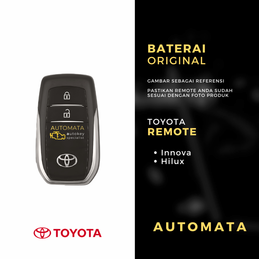 Jual Baterai Remote Toyota Innova Venturer Q Original Panasonic ...