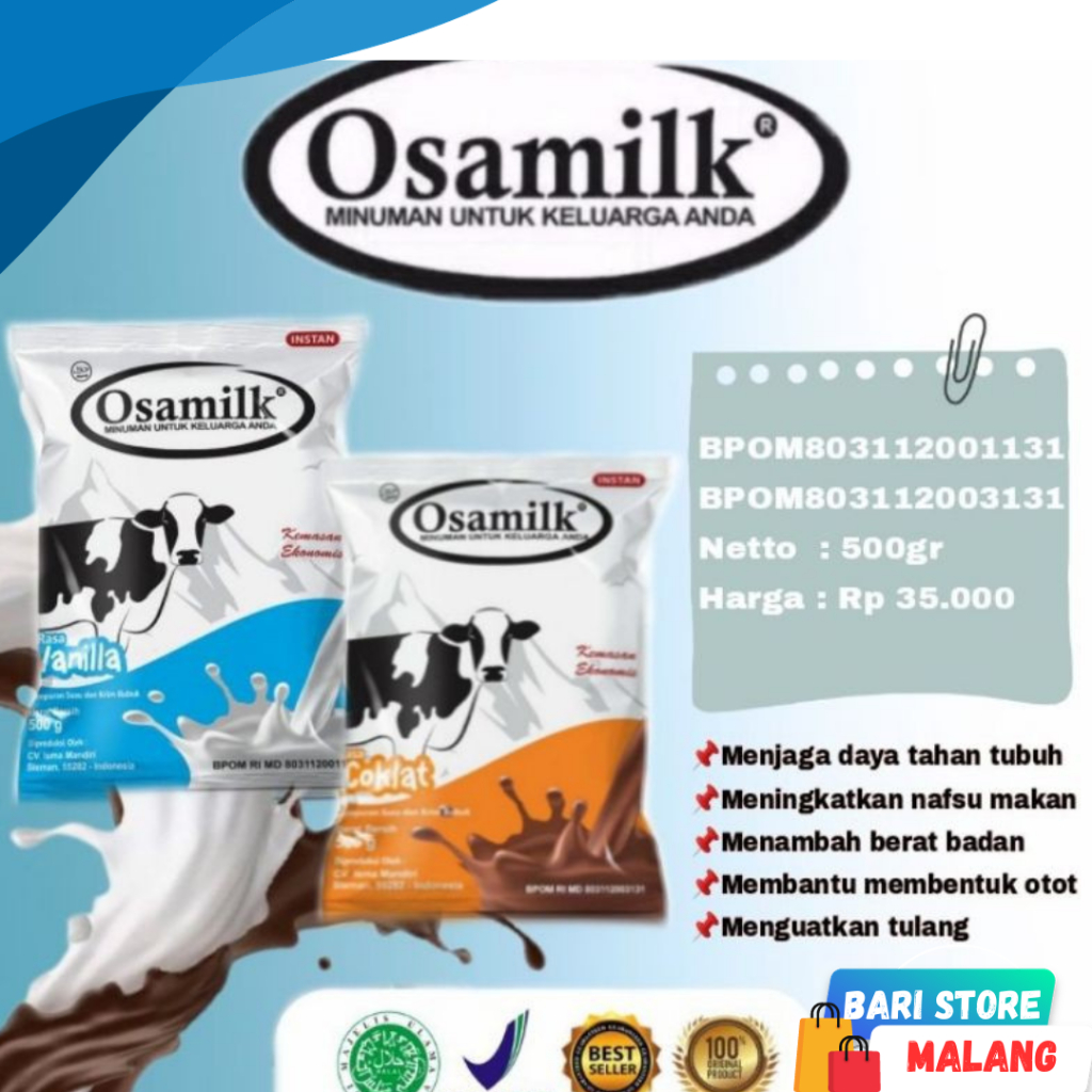Jual OSAMILK SUSU PENGGEMUK BADAN ORI SUSU KESEHATAN SUSU BUBUK ...