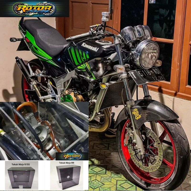 Jual Tabokan filter karbu Ninja R Ninja SS bahan akrilik model tekuk ...