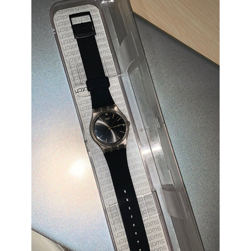Jual Jam Swatch Authentic Black on Black (Preloved) | Shopee Indonesia