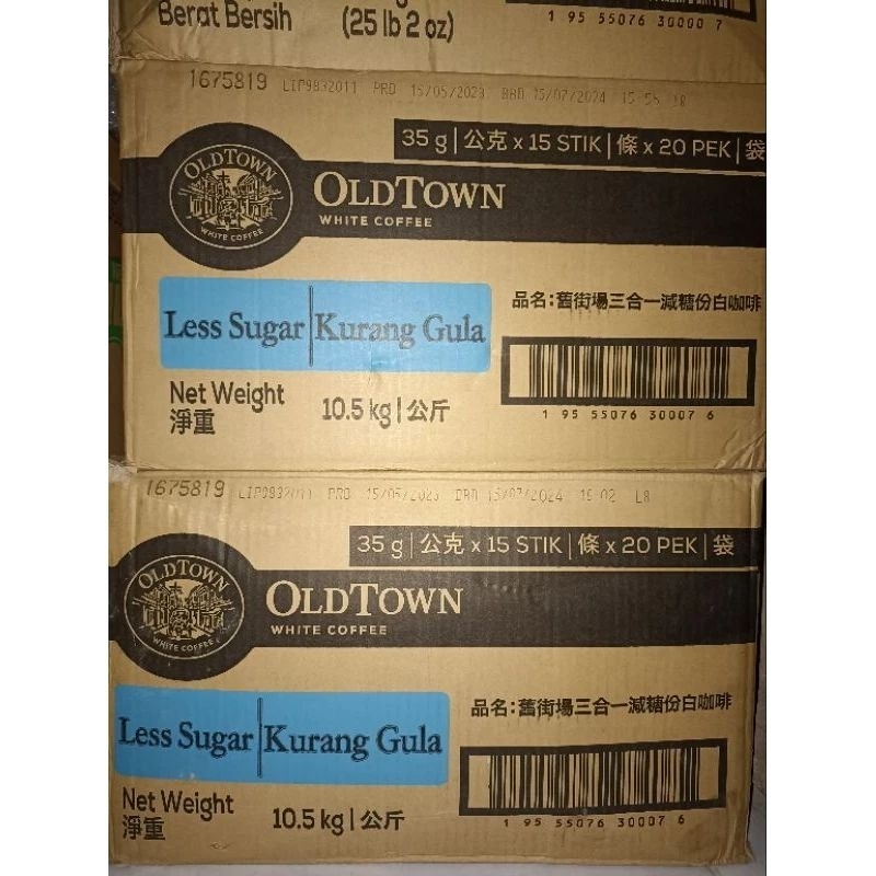 Jual OLD TOWN White coffee LESS SUGAR per dus/1 dus | Shopee Indonesia