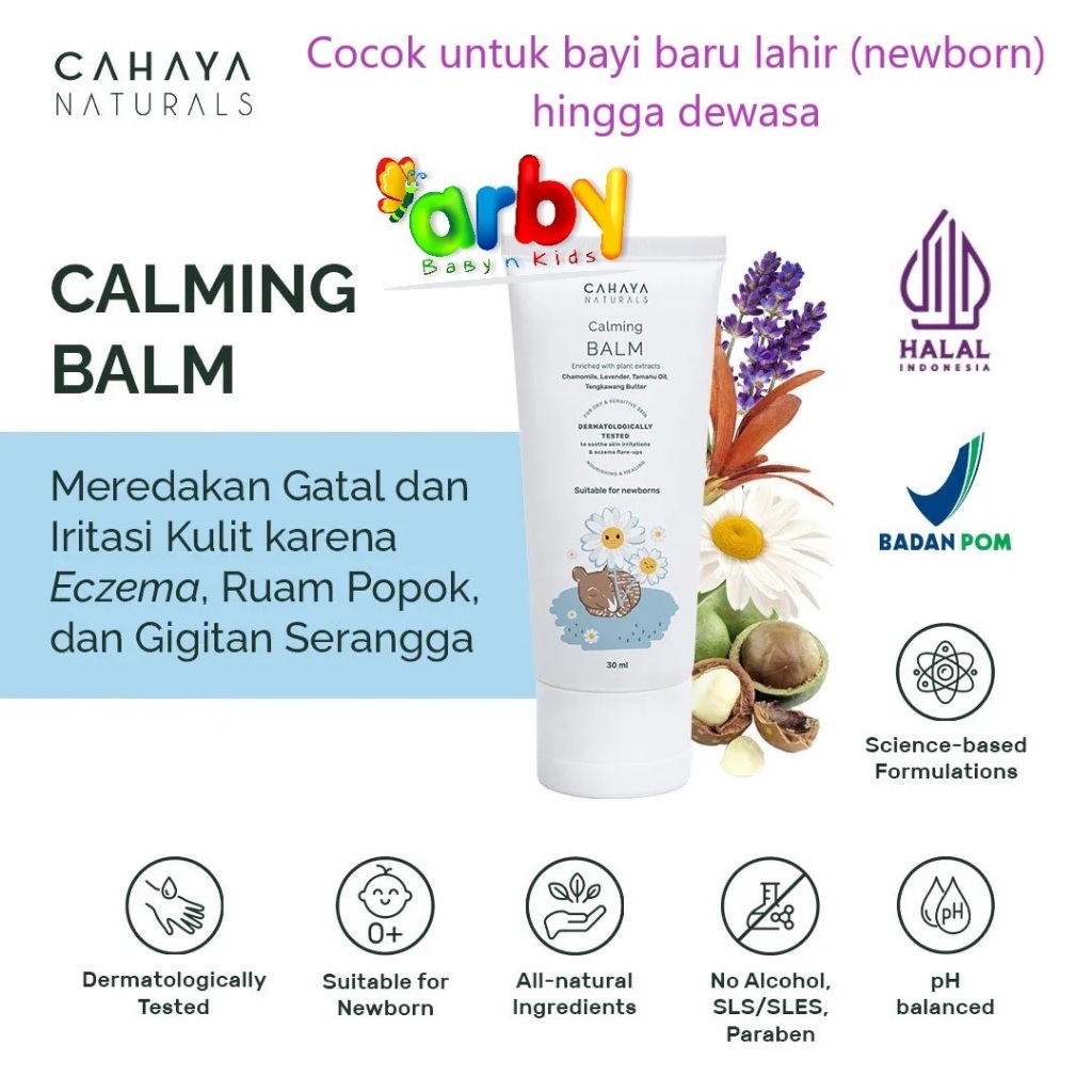 Jual Calming Balm Cream / Salep Gatal, Iritasi, Eksim, Ruam Popok, Gigitan Serangga Cahaya ...