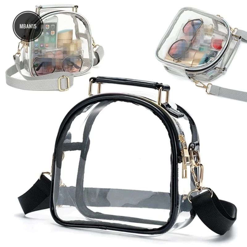 Jual TAS SELEMPANG KONSER TRANSPARAN~ Tas selempang wanita transparan ...
