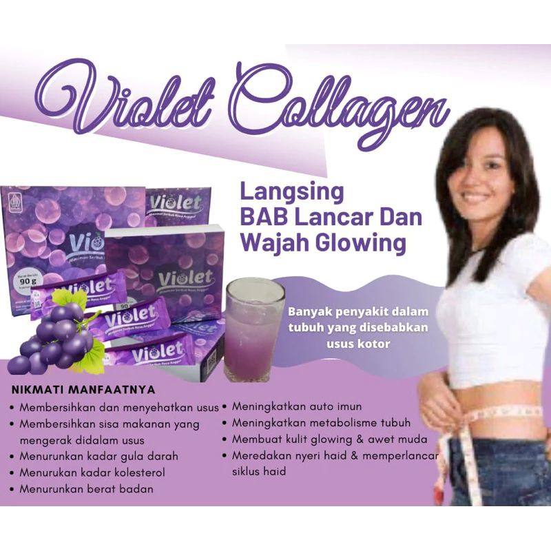 Jual Violet Collagen BASU membantu menurunkan berat badan | Shopee Indonesia
