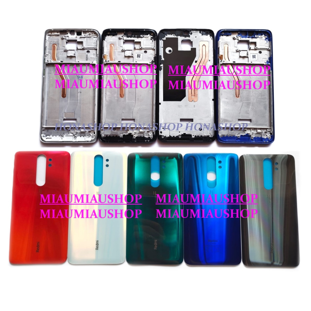 Jual TULANG FRAME LCD + BACK CASING HOUSING REDMI NOTE 8 PRO TUTUPAN ...