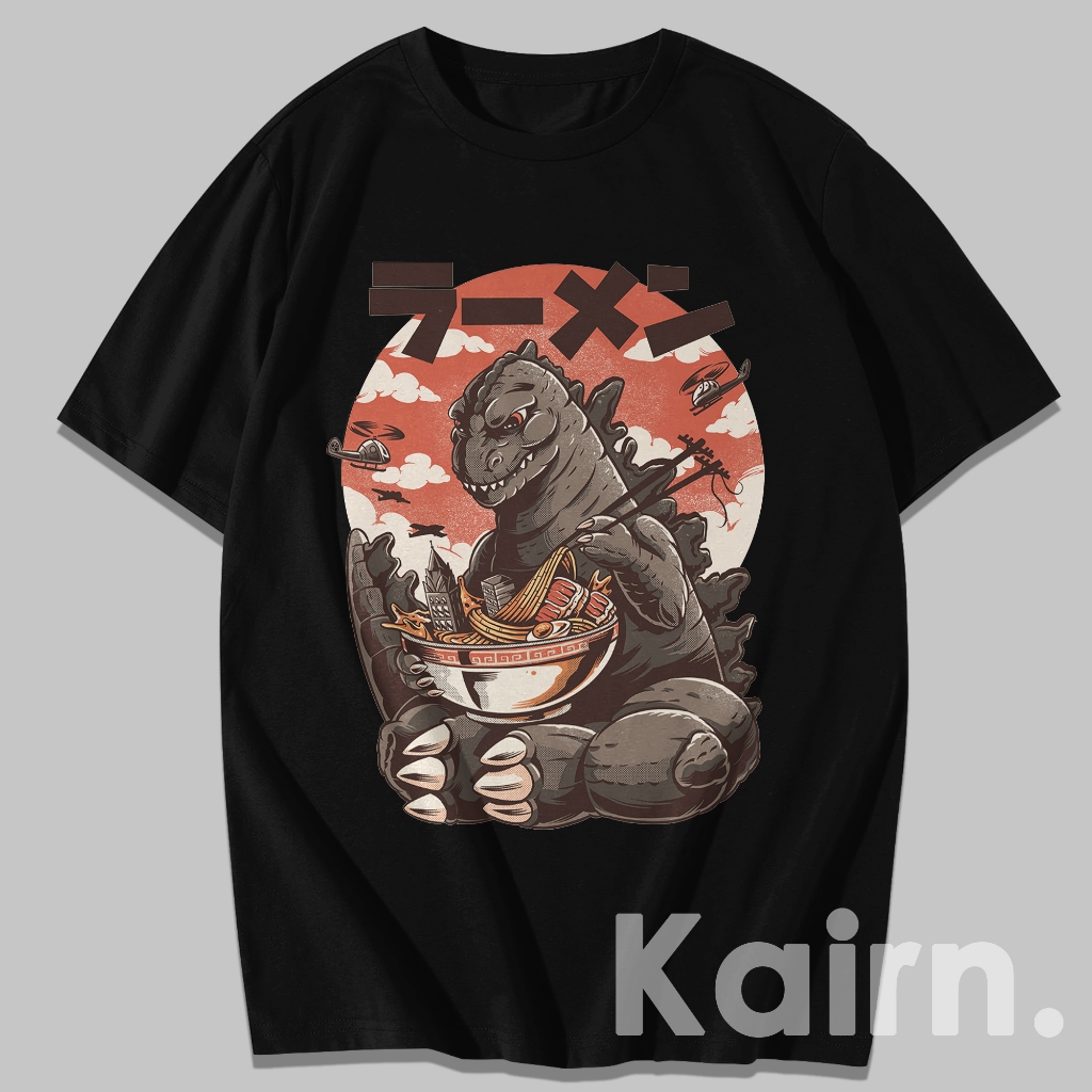 Jual Kaos Retro Godzilla Ramen / Godzilla / Kaijin / ramen / Vintage ...