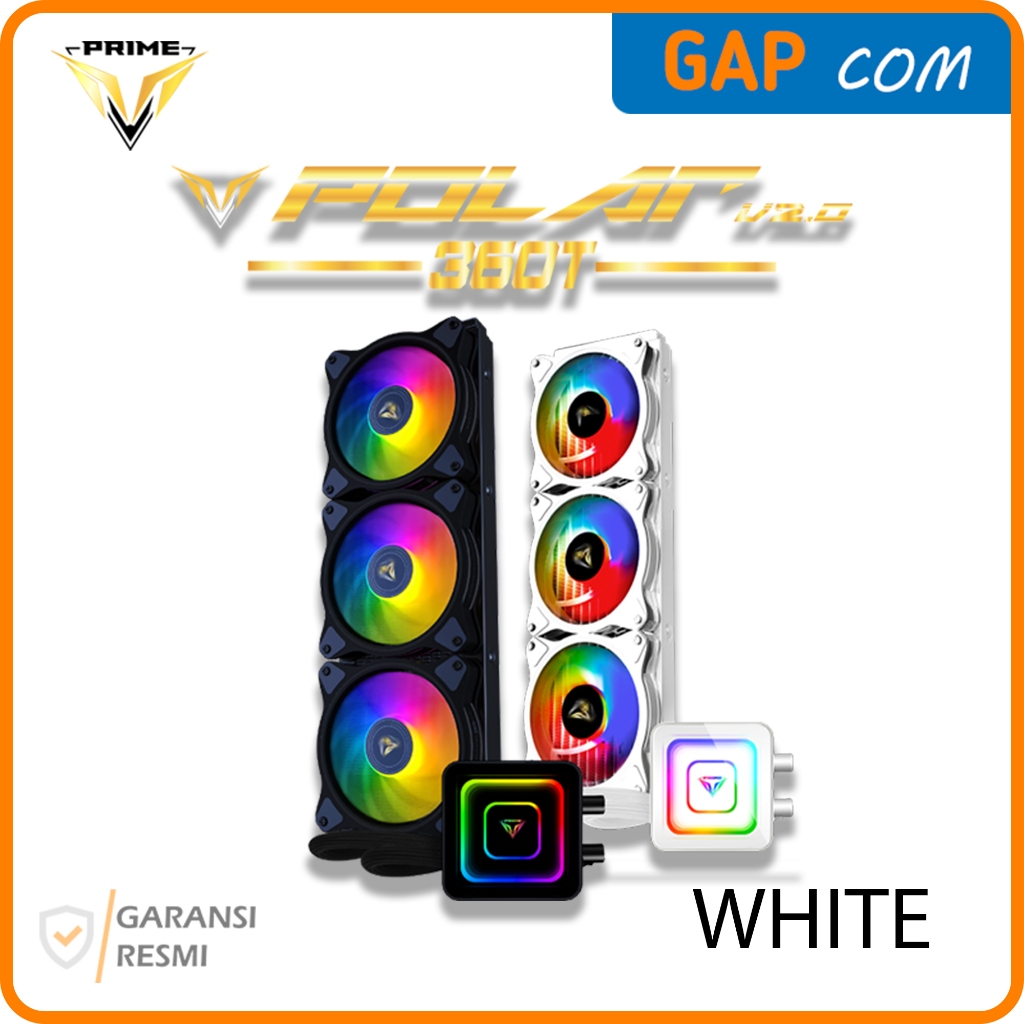 Jual CPU Cooler Prime Polar 360T V2 ARGB Water Cooling Radiator Aura ...