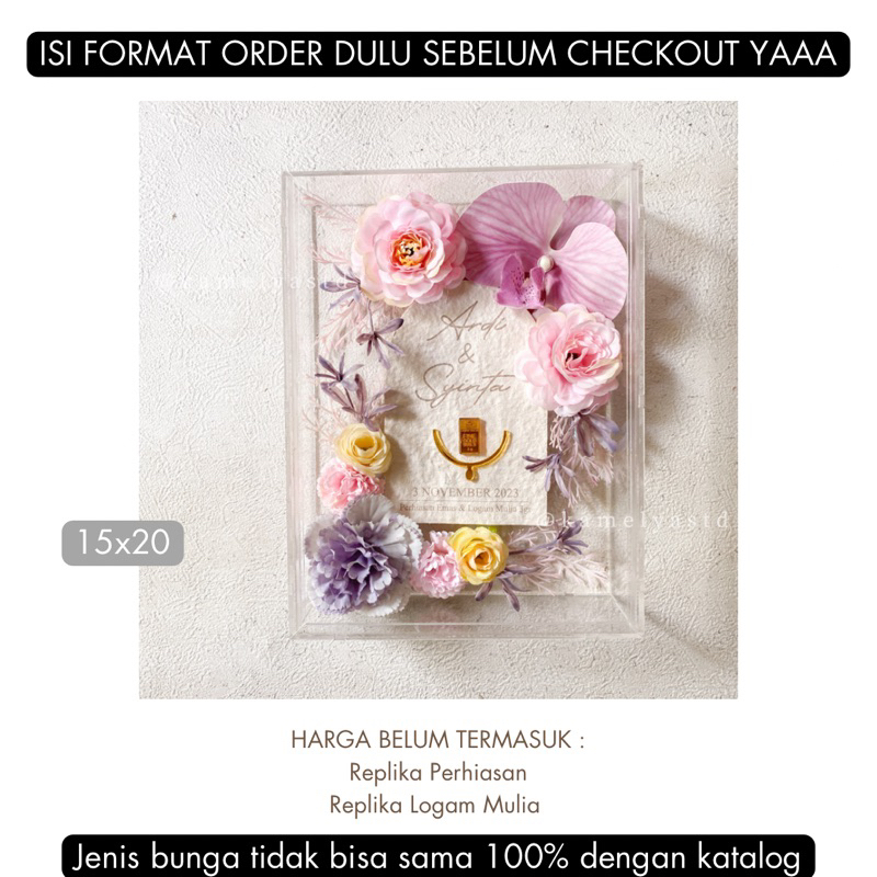 Jual MAHAR CAMELLIA / Mahar akrilik / bingkai mahar / mahar nikah ... Jual MAHAR CAMELLIA / Mahar akrilik / bingkai mahar / mahar nikah ...