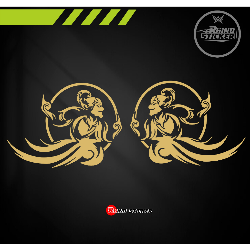 Jual Stiker Mobil Wayang Bima Sepasang model bus Mahendra Transport dan ...