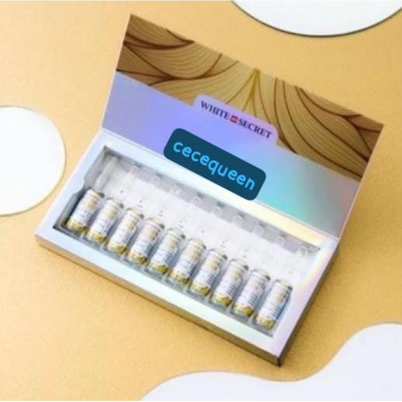 Jual White secret vitamin c (10 ampul tanpa box) White secret kolagen ...