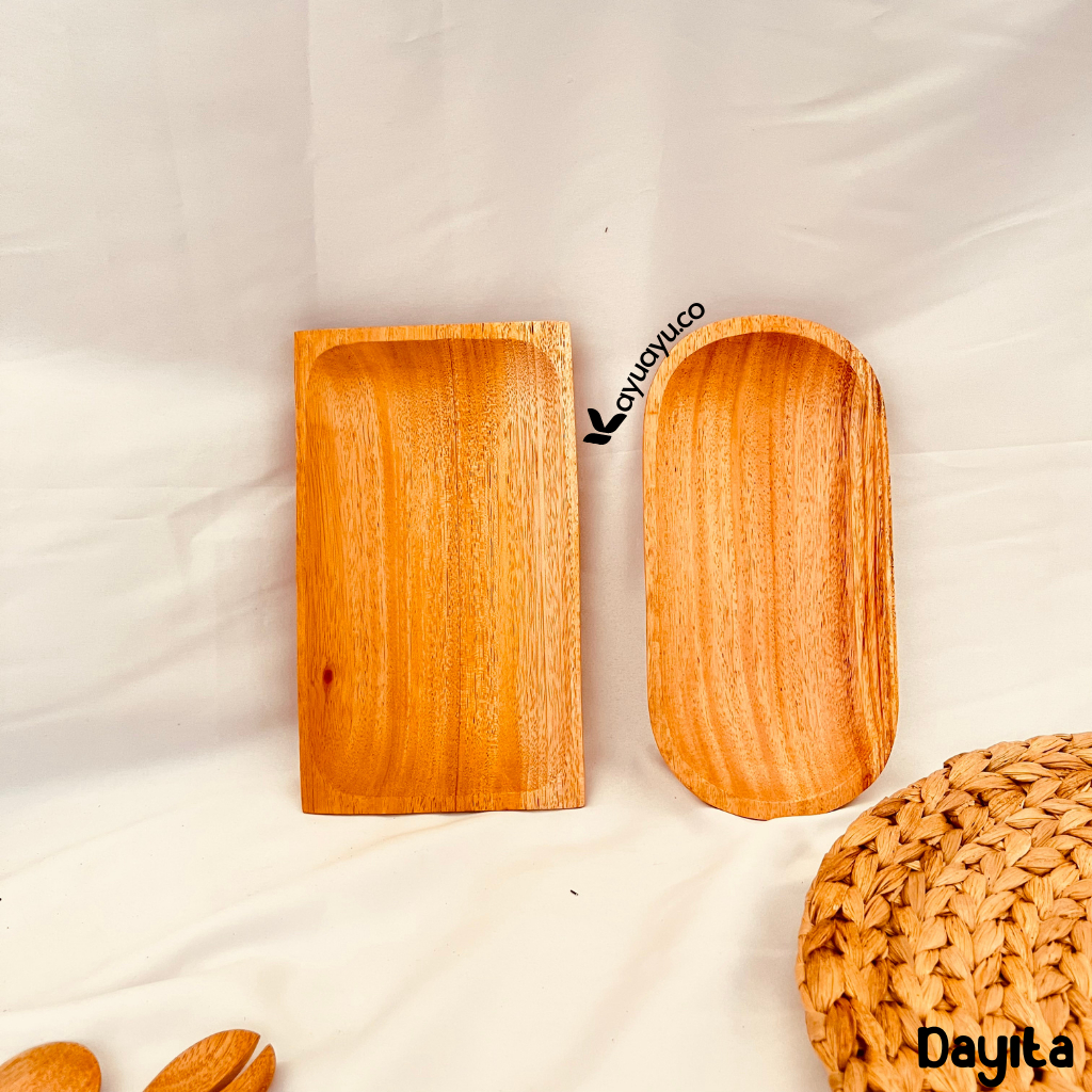 Jual SUSHI PLATTER / PIRING KAYU SET MAHONI / PIRING SUSHI / WADAH SAJI ...
