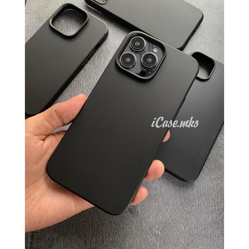 Jual PREMIUM Case Slim Black Matte Doff iPhone 14/14Plus/14Pro/14Promax ...
