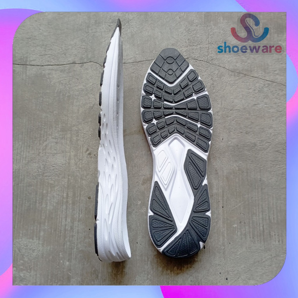 Jual outsole sepatu outsol running BW black white sol shoes | Shopee ...