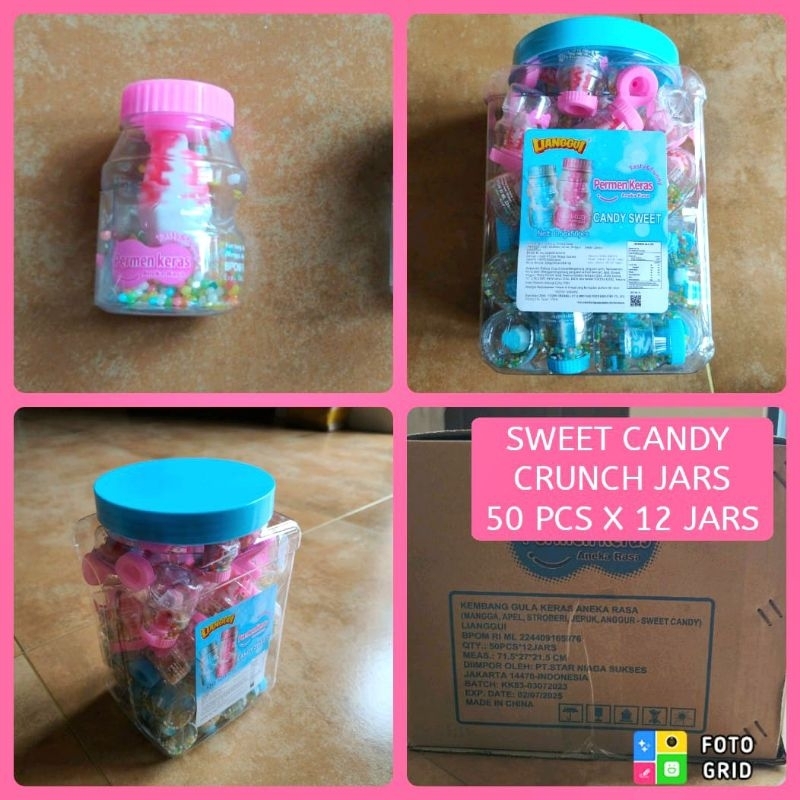 Jual Permen Cemilan Snack Crunchy Kriuk Toples Jar Botol Mainan Anak ...