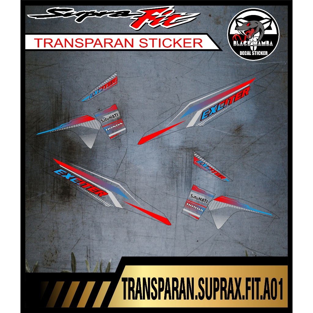 Jual Stiker Striping TRANSPARAN SUPRA FIT NEW Striping TRANSPARAN HONDA ...