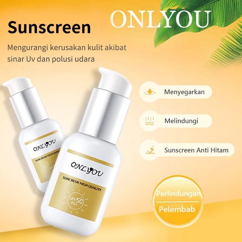 Jual onlyou sunscreen high quality spf 50 pa+ only you sun screen ...