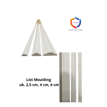 Jual List Moulding Putih / List Molding PVC Putih Anti Rayap Anti Air ...
