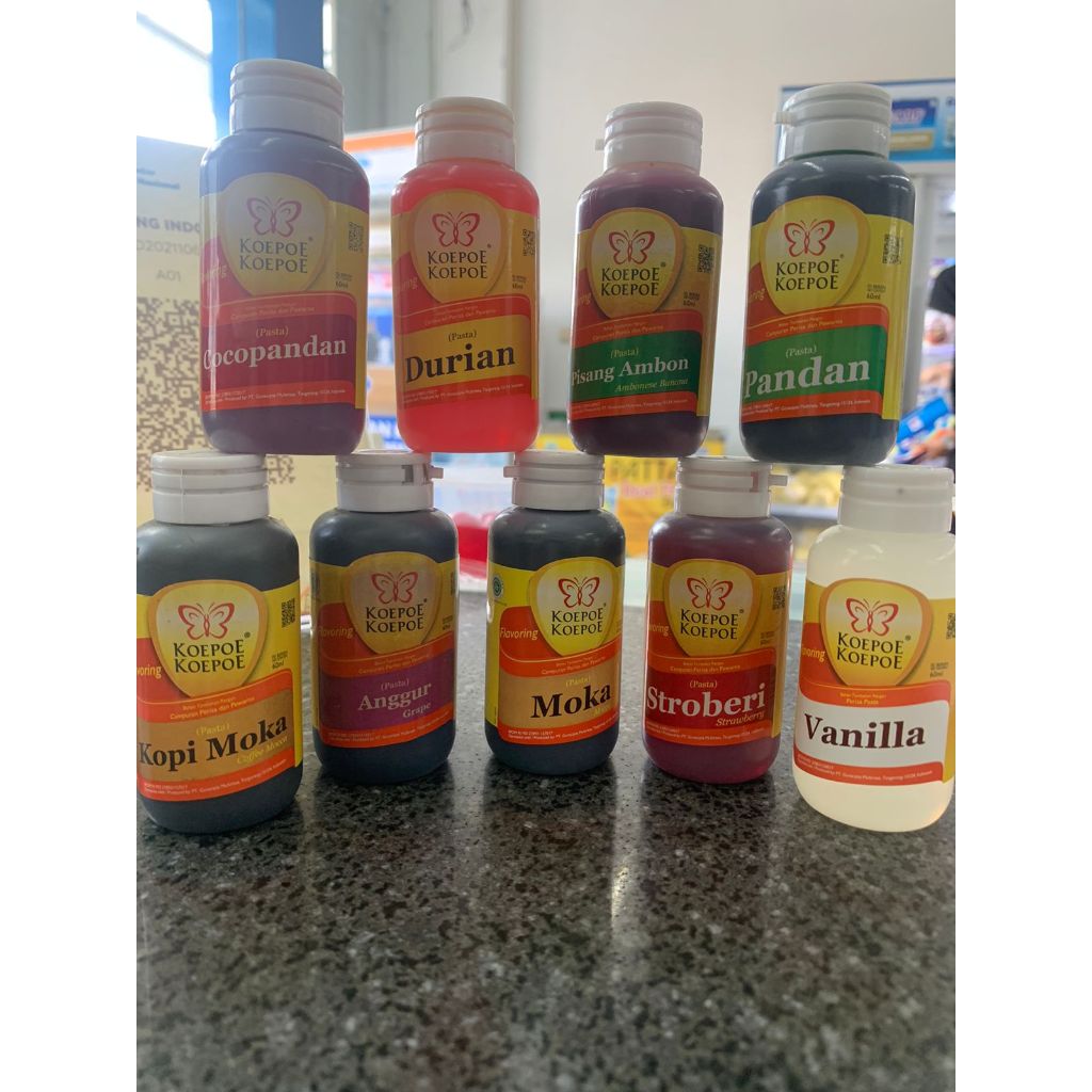 Jual Pasta pewarna dan perisa makanan, kue dan fondant koepoe 60 ml ...