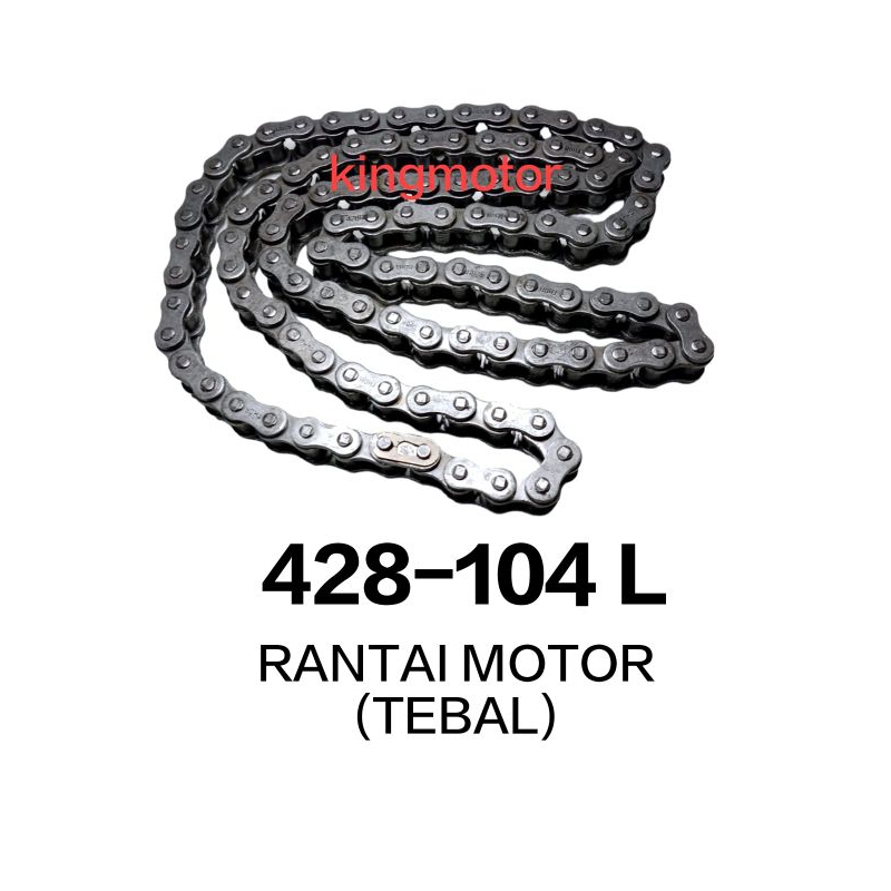 Jual RANTE RANTAI MOTOR TEBAL ANTI KARAT UKURAN 428 -104 L KUALITAS ...