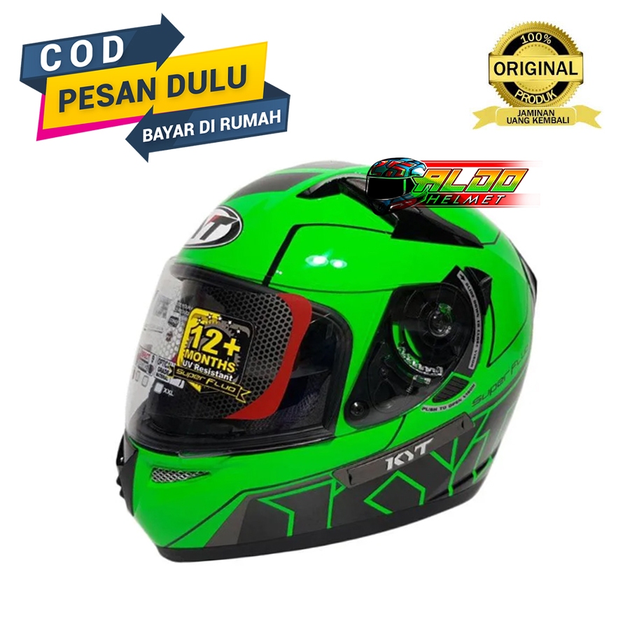 Jual HELM KYT K2 RIDER MOTIF #1 BLACK GREEN FLUO | kyt | helm | KYT K 2 ...