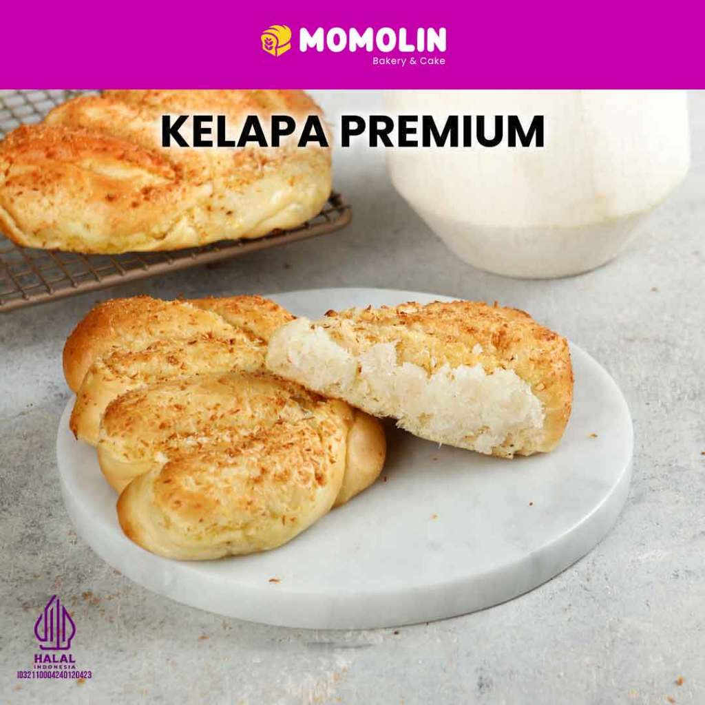 Jual Momolin Bakery Roti Kelapa PREMIUM Momolin Bakery | Kelapa | Roti ...