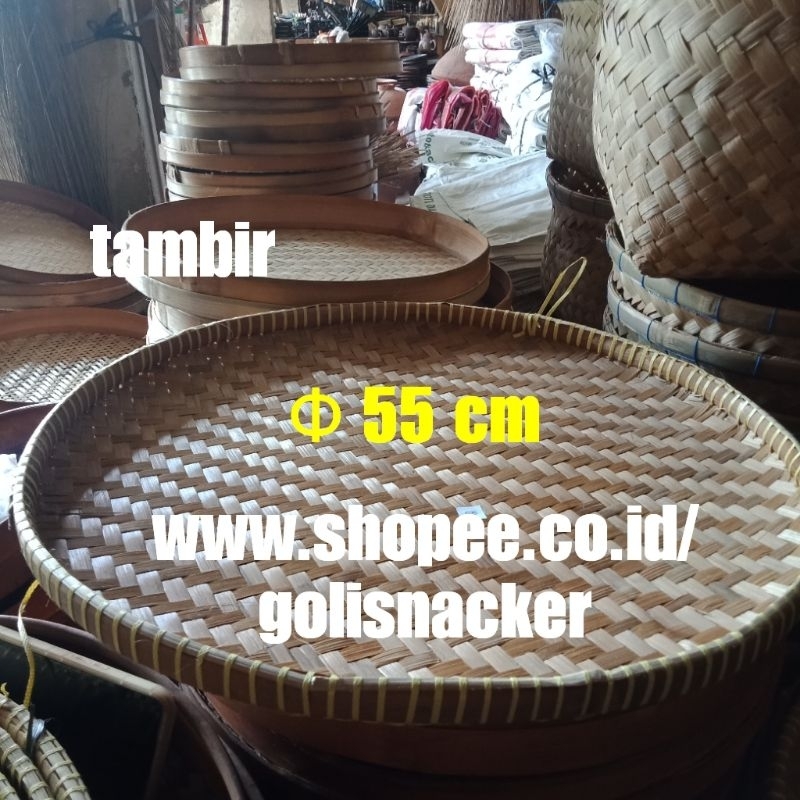 Jual Tampah Tambir Anyaman Bambu Ukuran Diameter 55 Cm | Shopee Indonesia