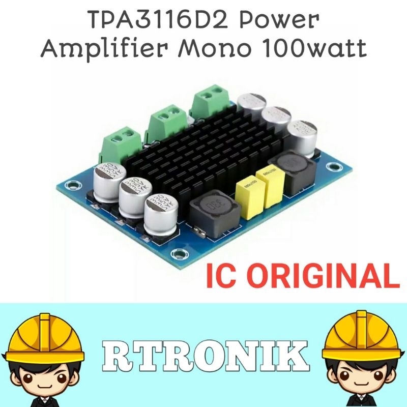 Jual TPA3116 TPA3116D2 Power Amplifier Mono 100watt | Shopee Indonesia