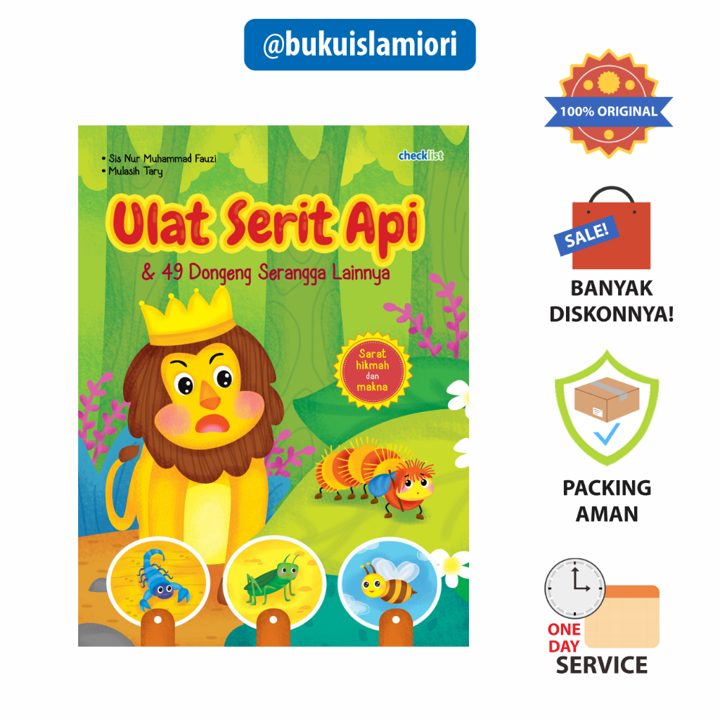 Jual Buku Cerita Anak Ulat Serit Api & 49 Dongeng Serangga Lainnya ...