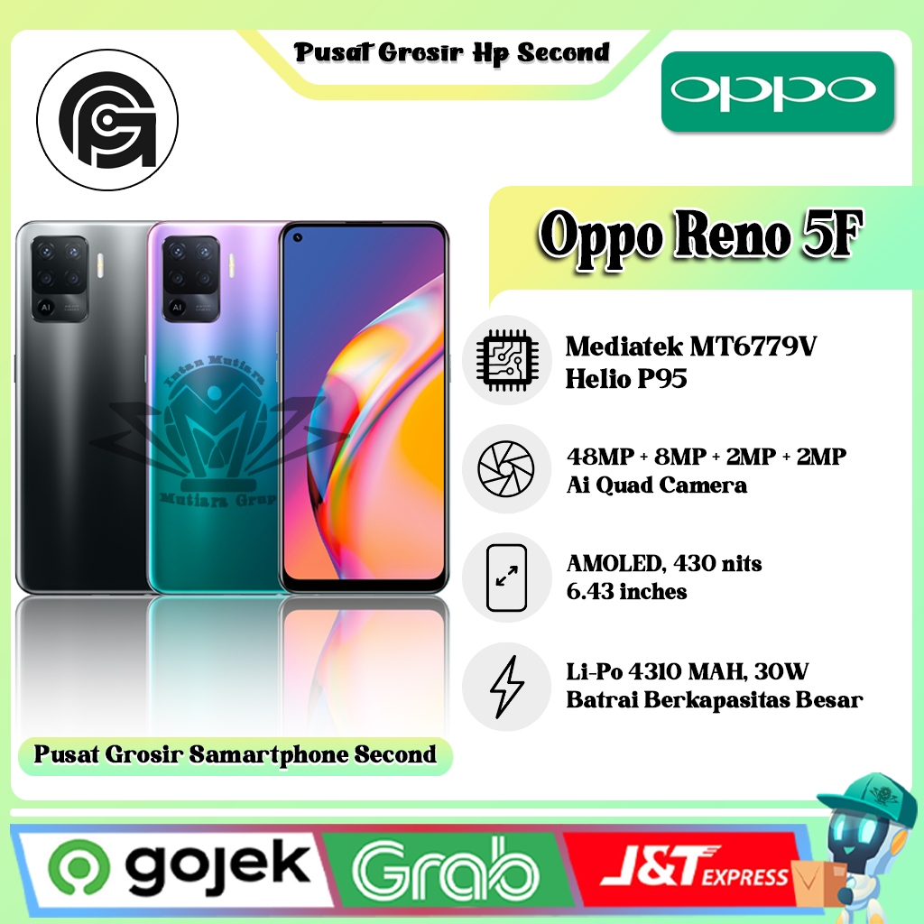 Jual Oppo Reno 5F Ram 8GB Rom 128GB (Second) | Shopee Indonesia