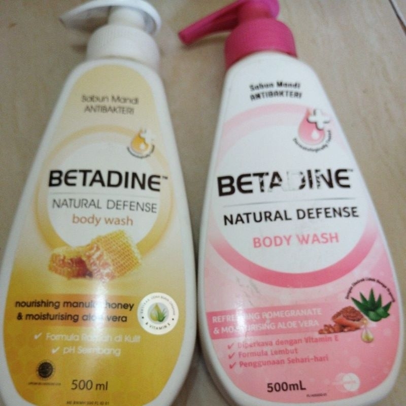 Jual betadine natural defense botol 500ml | Shopee Indonesia