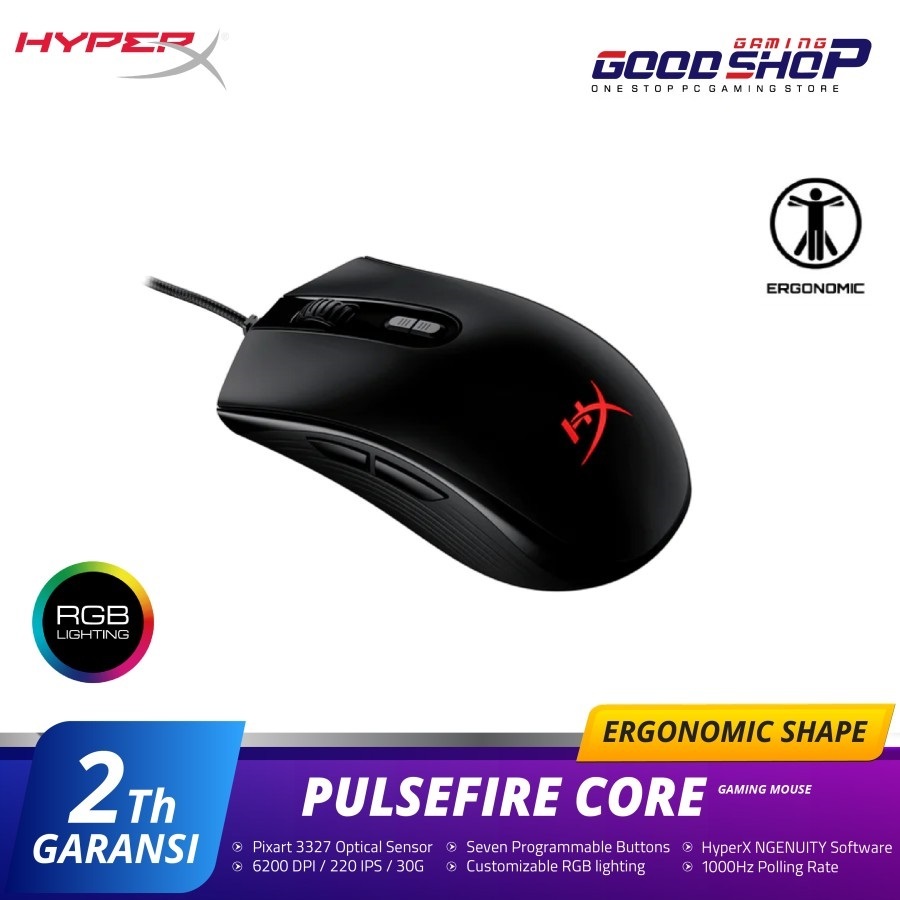 Jual HyperX Pulsefire Core - Gaming Mouse | Shopee Indonesia