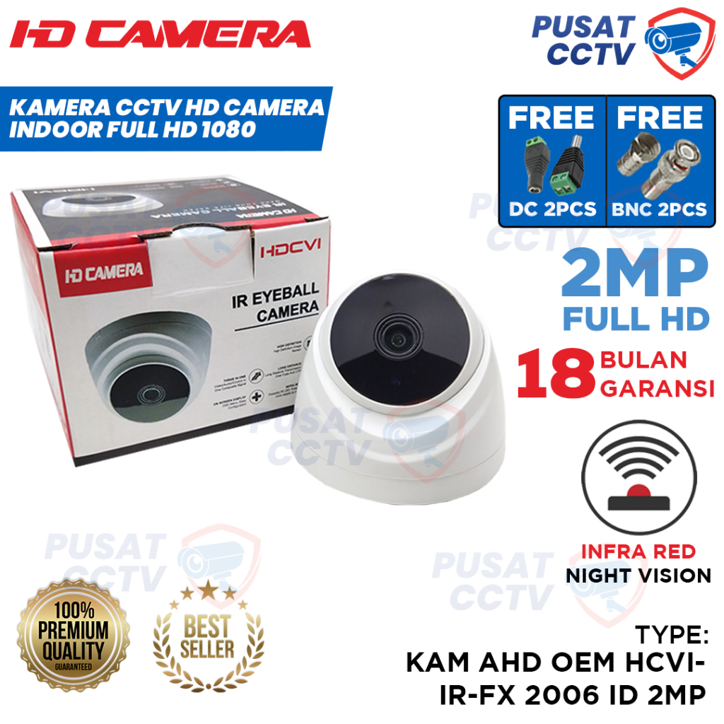 Jual Kamera CCTV Analog Oem Dahua Indoor 2MP, Resolusi Full HD 1080 ...
