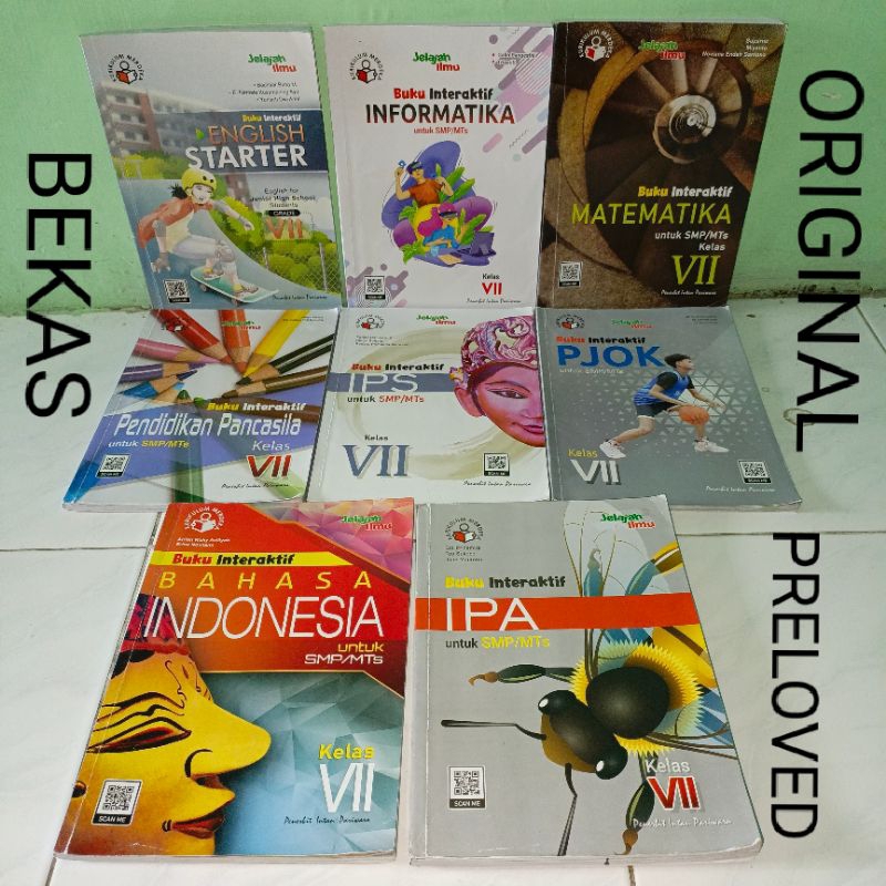 Jual ( BUKU BEKAS ) ( ORIGINAL ) Interaktif Jelajah Ilmu Matematika IPS Ilmu Pengetahuan Sosial ...