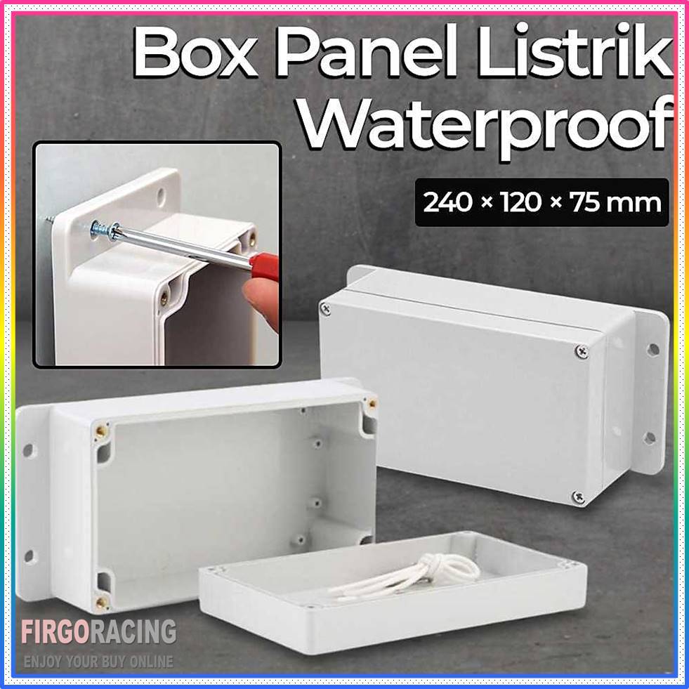 Jual Box Panel Listrik Kotak Sambungan Waterproof 240 x 120 x 75 mm ...