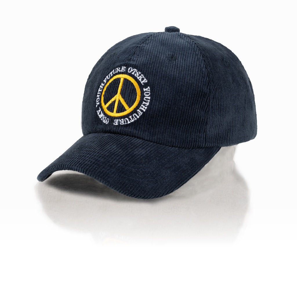 Jual Otsky Topi Pria Corduroy Peace Logo Gold | Shopee Indonesia