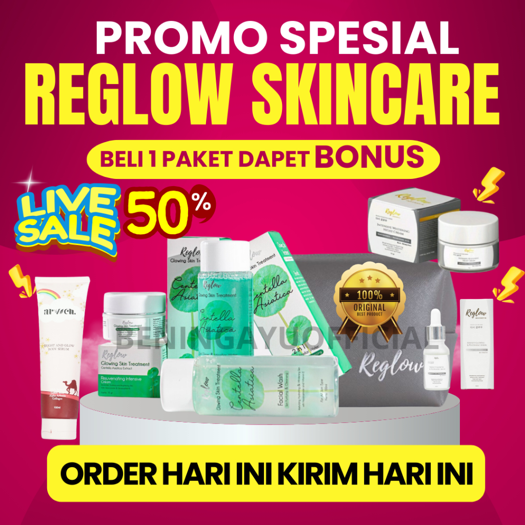 Jual LIVE! Reglow Glowing Skin Treatment Skincare Original Paket ...